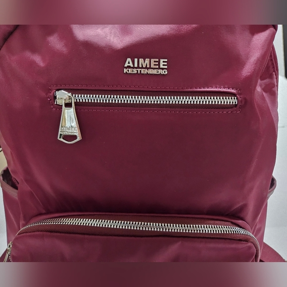 Aimee Kestenberg | Bags | Aimee Kestenberg Burgandy Nylon Travel Laptop ...